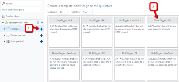 Simulacija SharePoint Online Timer Job-ov z uporabo Azure Functions ...